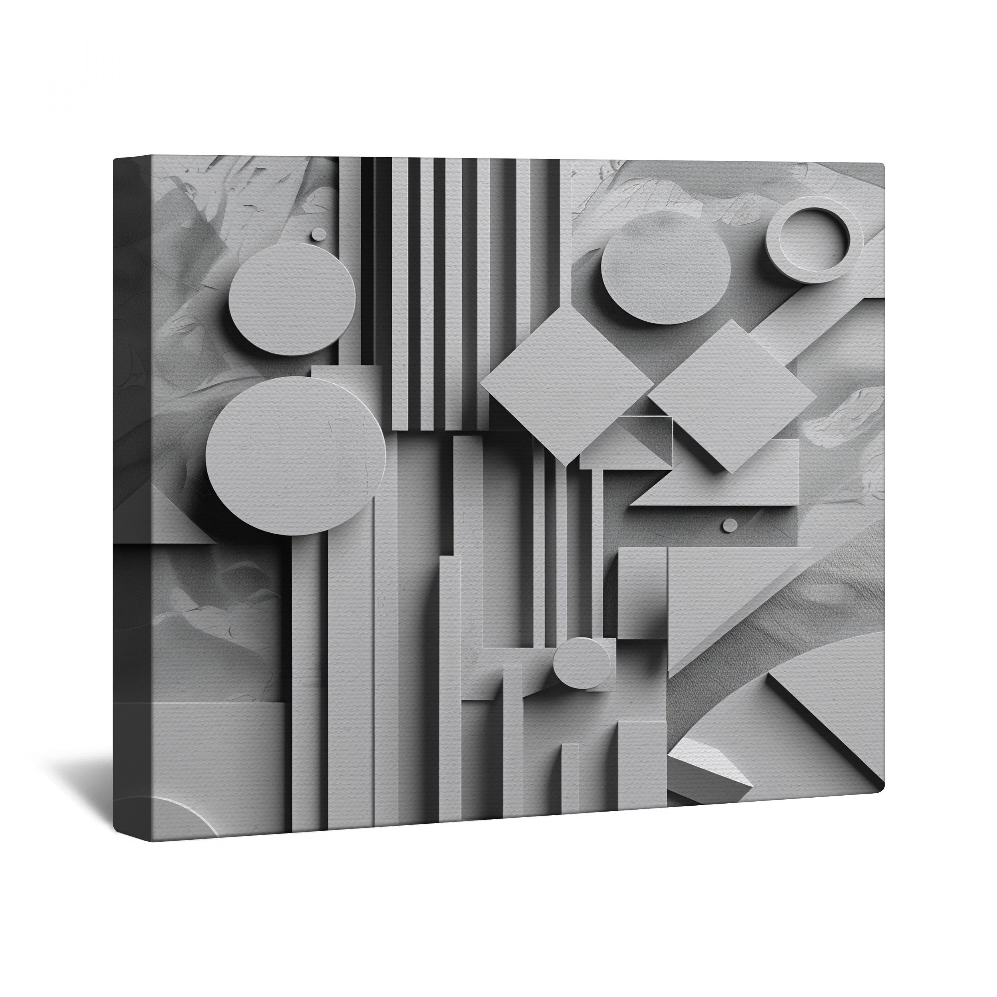 Red Barrel Studio® Geometric Shapes Composition Canvas Gallery Wrap in ...