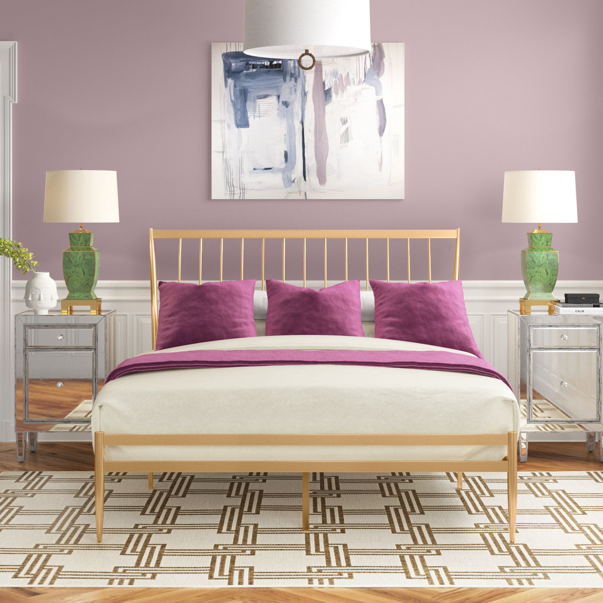 Etta Avenue™ Adare Metal Slat Bed & Reviews | Wayfair