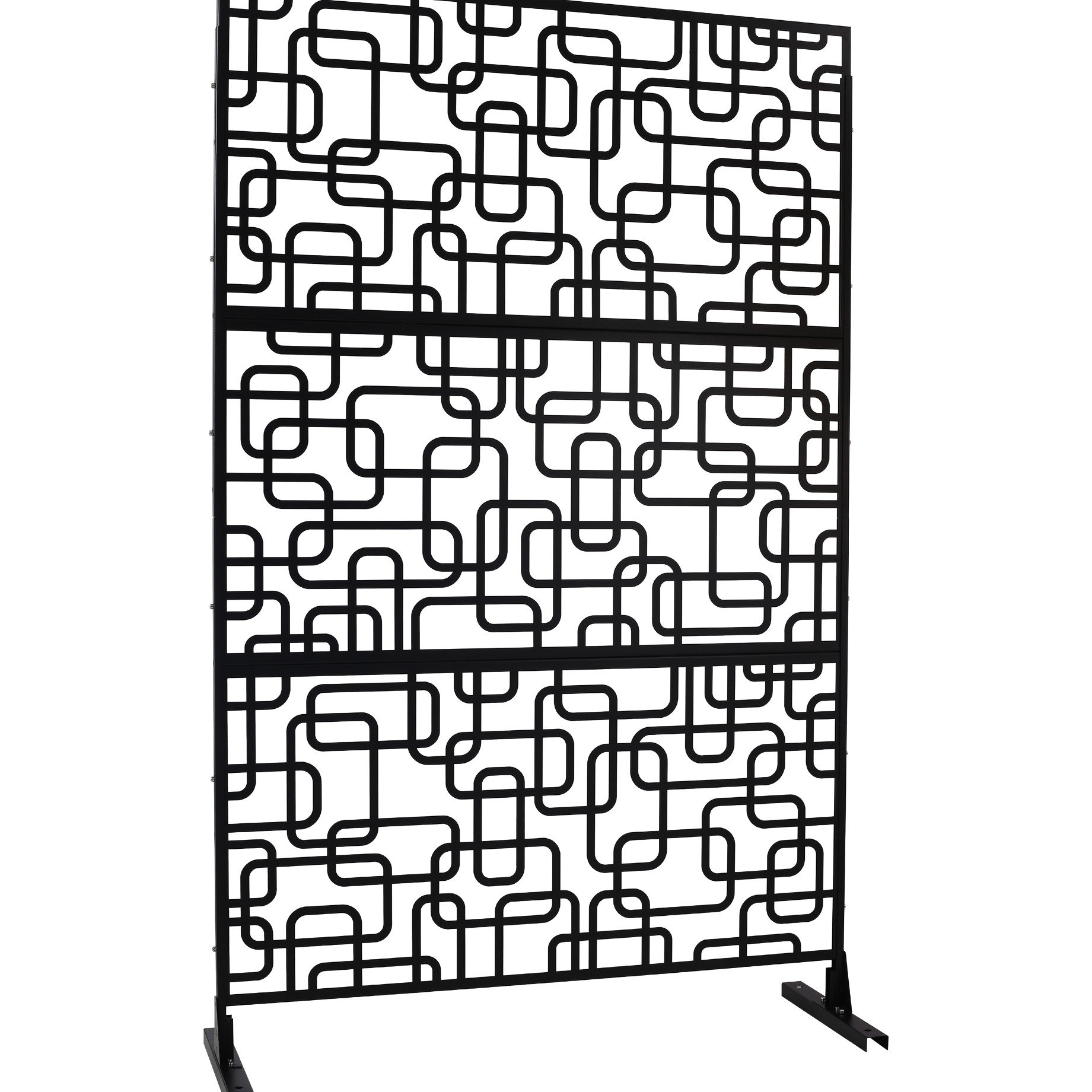 StoneStory 76" H48" W Privacy Screen - Metal For Patio, Balcony, Lawn ...