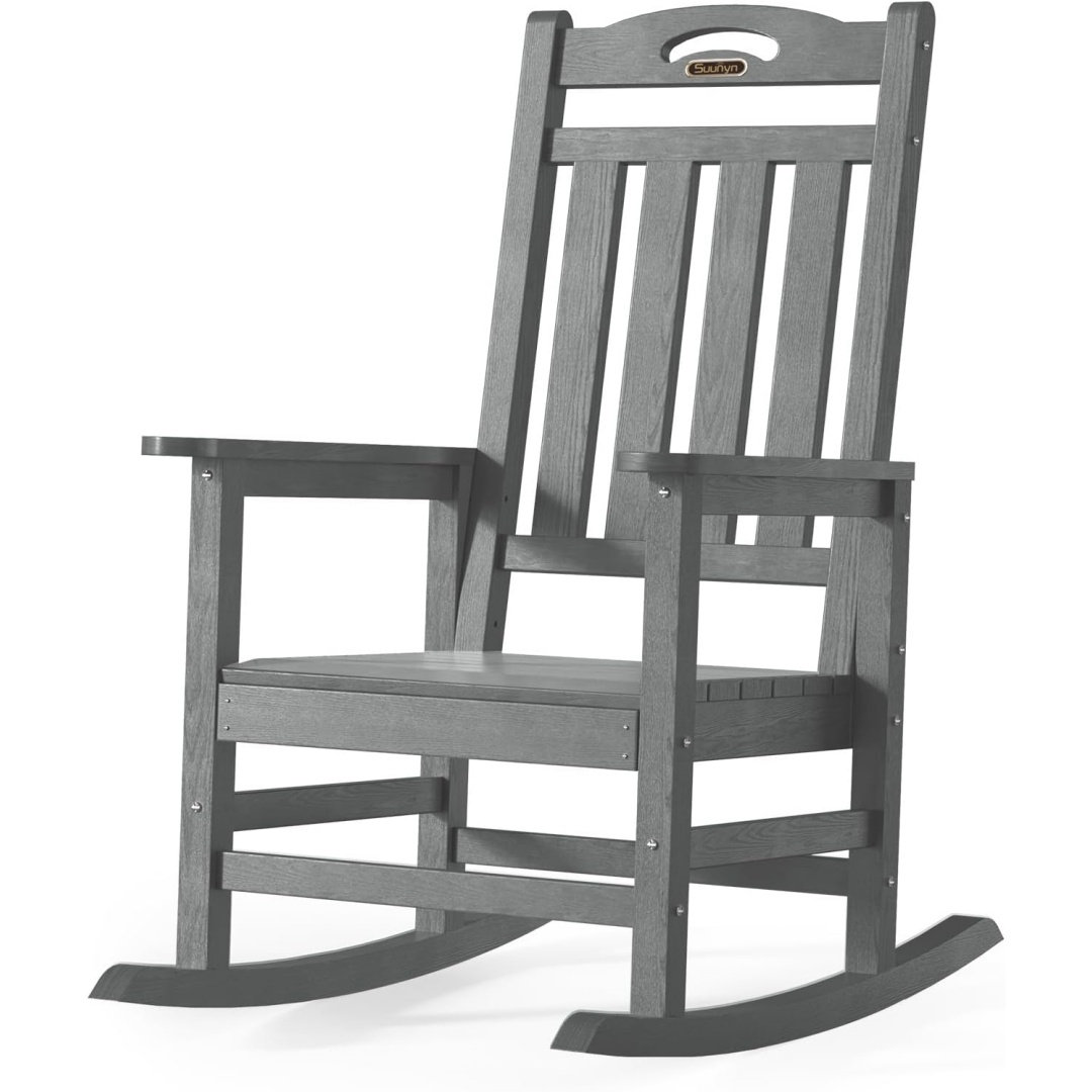 Pad Liquidators Oversized Outdoor Rocking Chair, High Back Porch Rocker ...