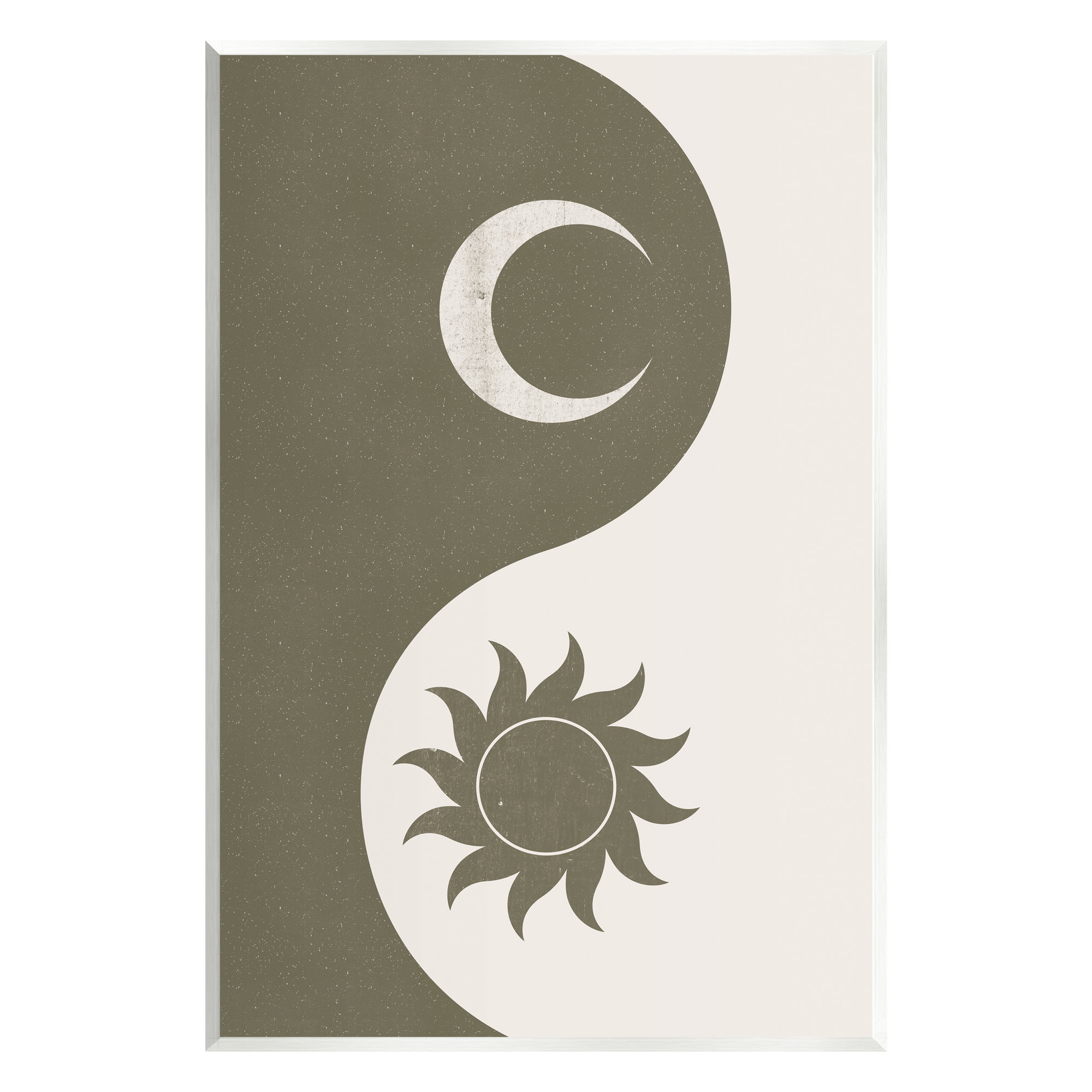 Stupell Industries " Solar And Lunar Yin Yang Shape Spiritual Motif ...