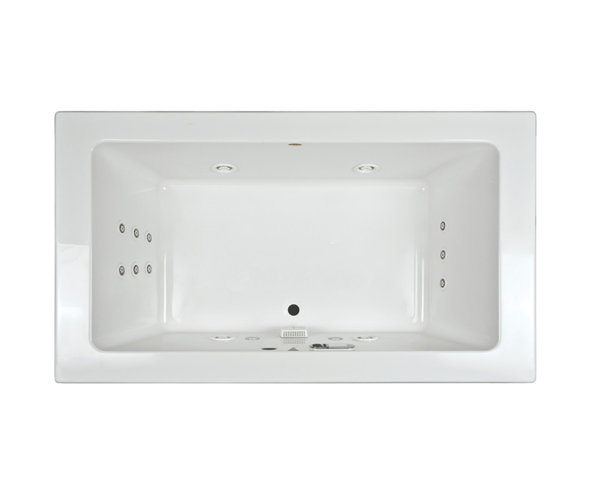 JACUZZI® Sia® 72" x 42" Drop In/Undermount Whirlpool Bathtub | Perigold