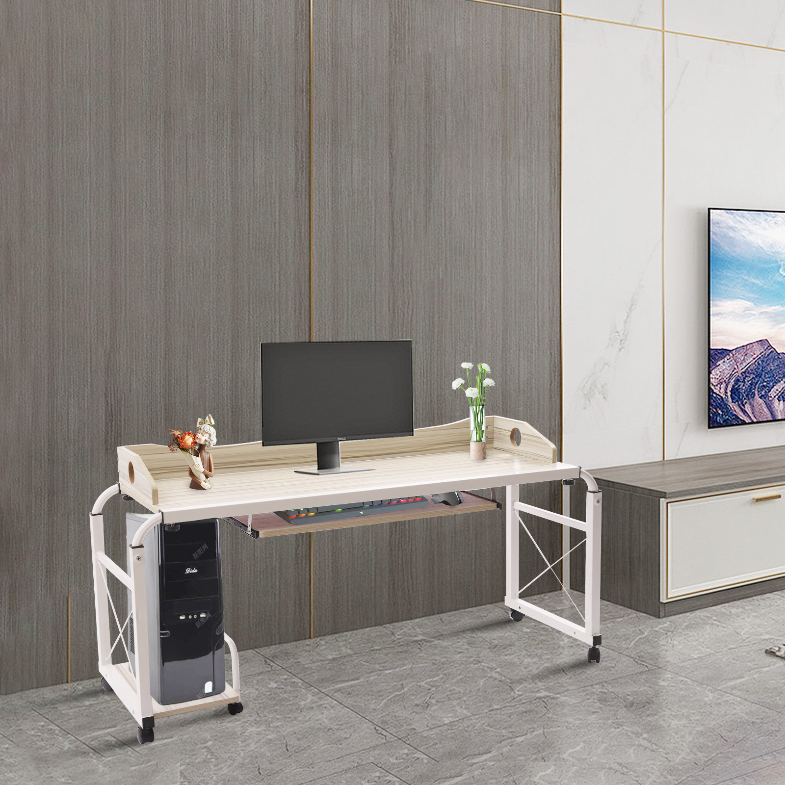 Ebern Designs Computer Desk Mobile Multi-Functional Table - Wayfair Canada