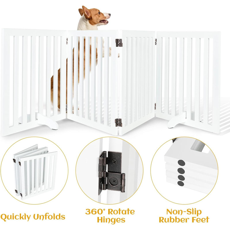 Tucker Murphy Pet™ Confote Foldable Free Standing Gate | Wayfair