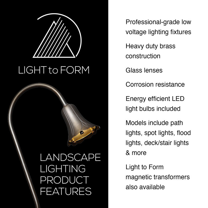 Light to Form 18″ Bollard Path Light, Antique Brass Finish. | Wayfair