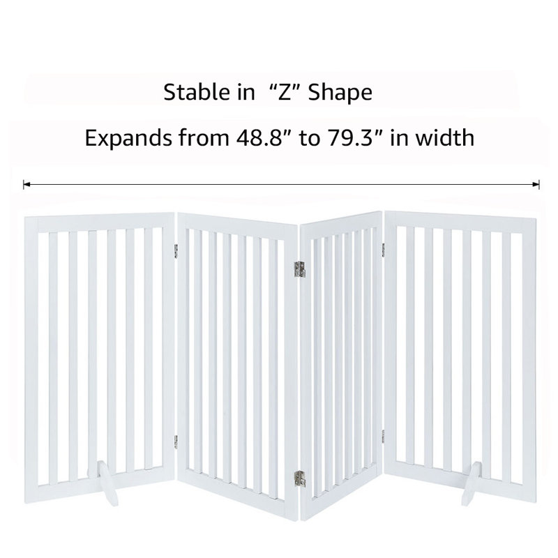 Archie & Oscar™ Huxley Wood Free Standing Pet Gate with a Pair of ...