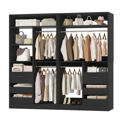 black closet system