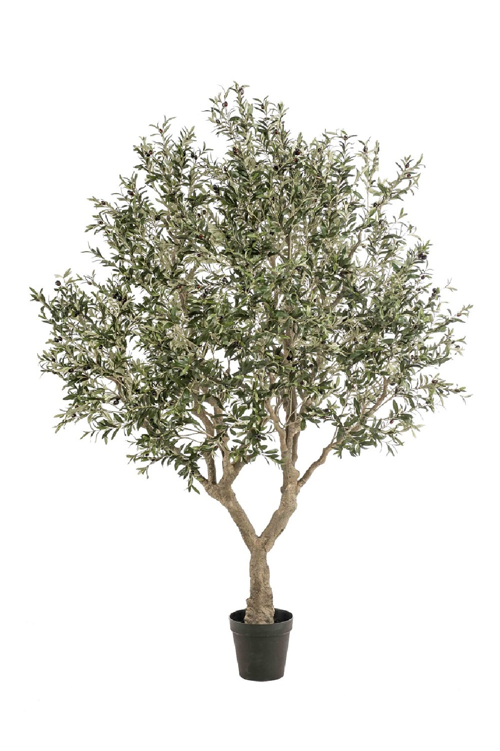 Primrue 98" Artificial Olive Tree Tree in Pot Liner | Wayfair