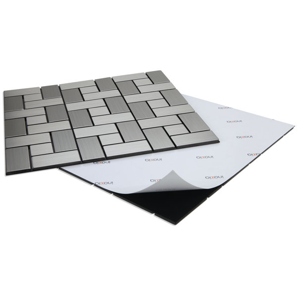 Speed tiles 11.3'' W x 11.3'' L Metal Peel and Stick Mosaic Tile ...