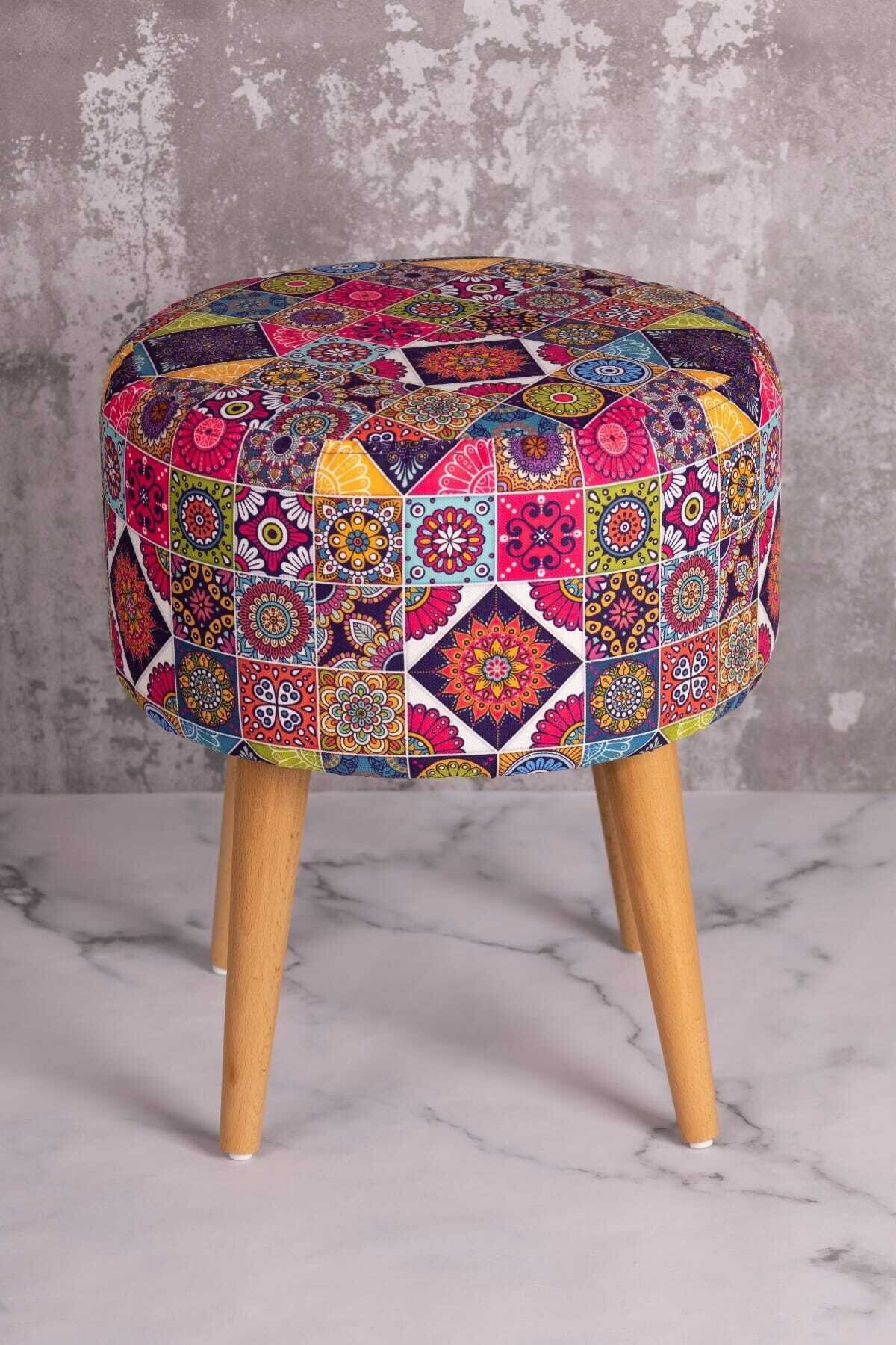 George Oliver Etna Love Beech Legged Multi-Purpose Ottoman Pouff Chair ...