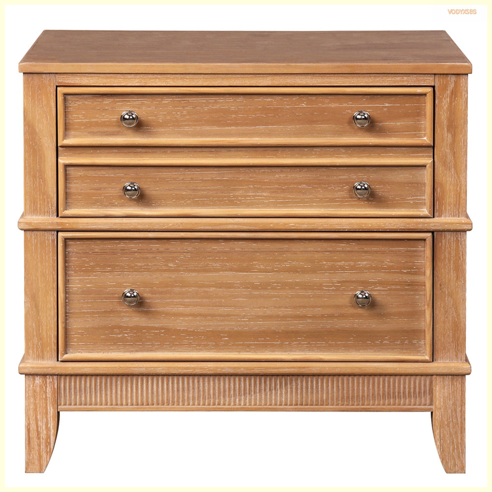 Rosalind Wheeler Hazel 3-Drawer Hazel 3-Drawer Side Table for Living ...