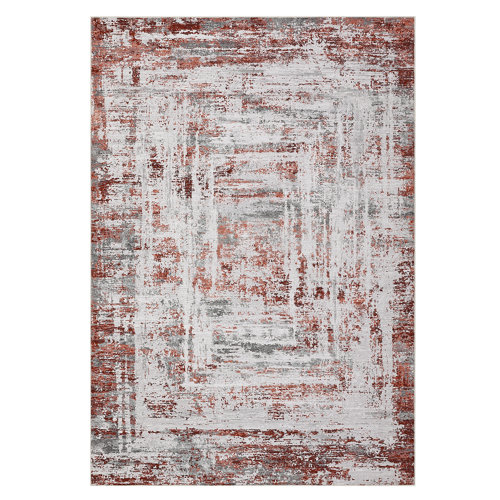 Ebern Designs Randolph Machine Washable Rug with Rubber Backing for ...