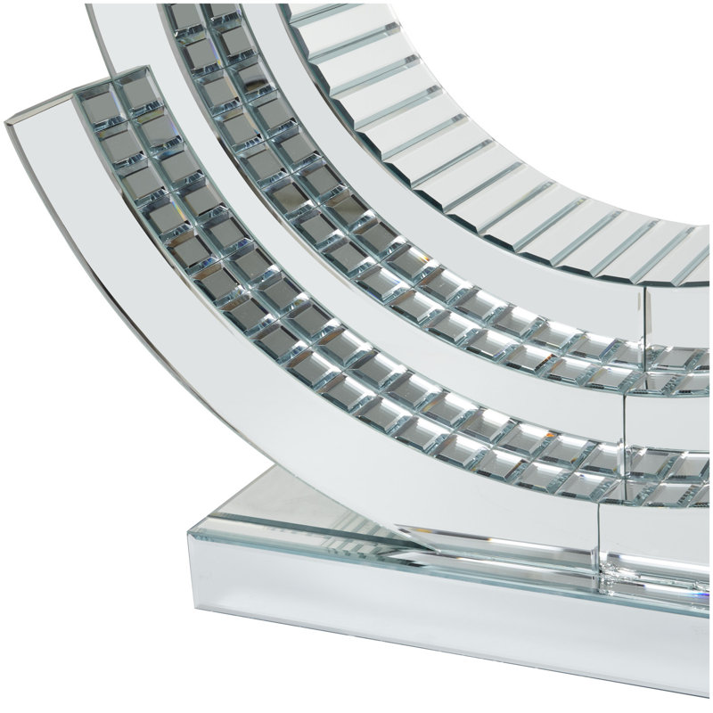 Willa Arlo™ Interiors Calderwood Contemporary Glass Abstract Console ...