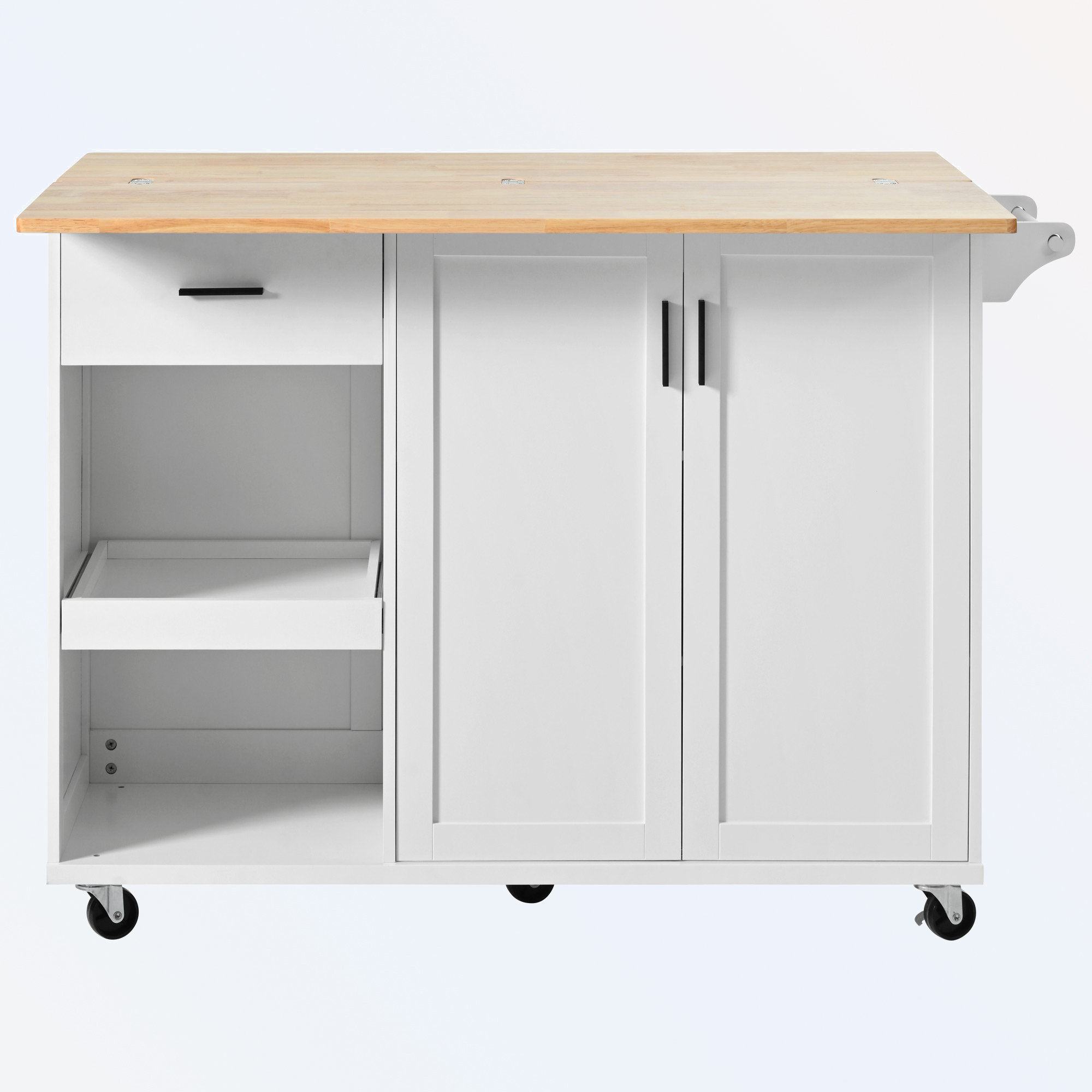 Latitude Run® Dearing with Foldable Counter Top, Slide-Out Shelf | Wayfair