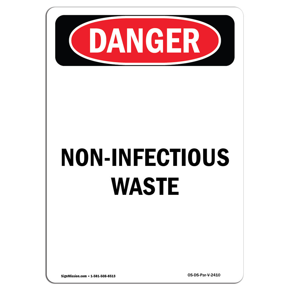 SignMission Non-Infectious Waste | Heavy Duty Sign or Label | Wayfair