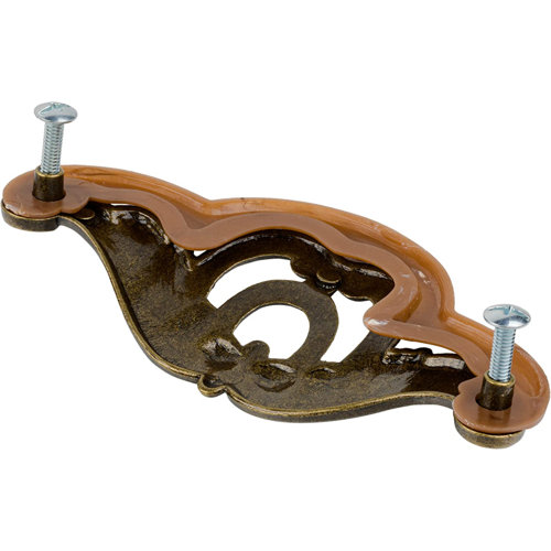 UNIQANTIQ HARDWARE SUPPLY Decorative Waterfall Drawer Pull ( Centers: 4 ...