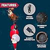 The Holiday Aisle® Falling Santa with Reindeer Inflatable Decoration ...