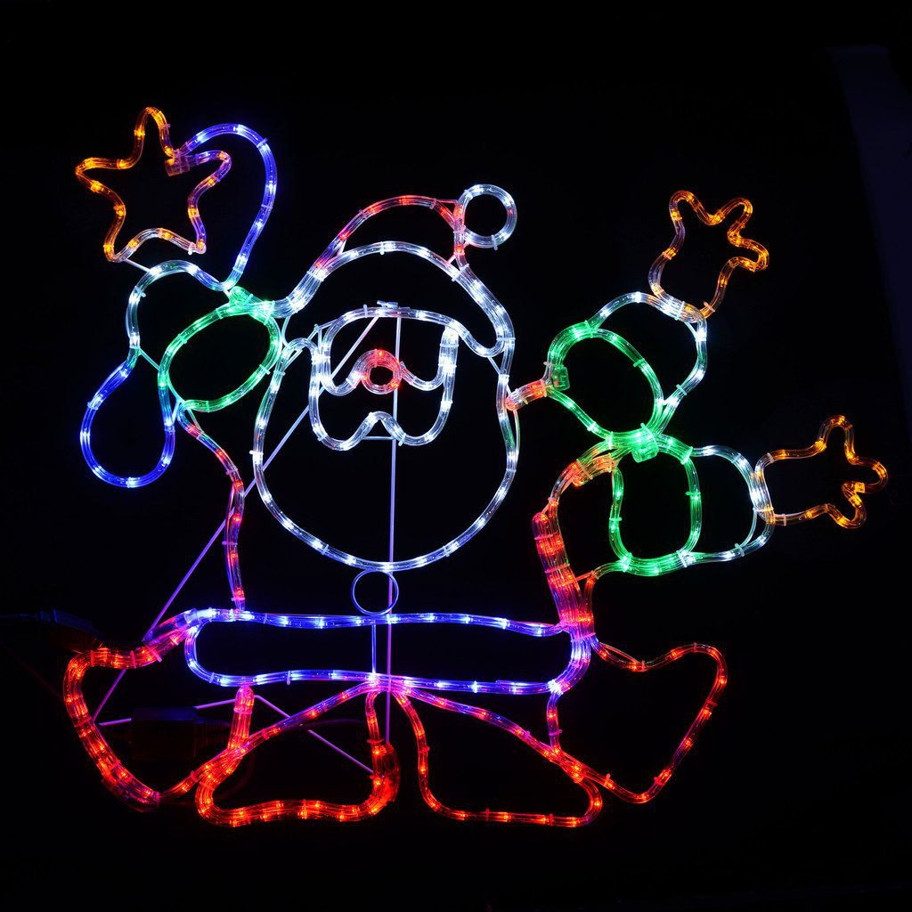 The Seasonal Aisle Animated Dancing Santa LED Lighted Display | Wayfair ...