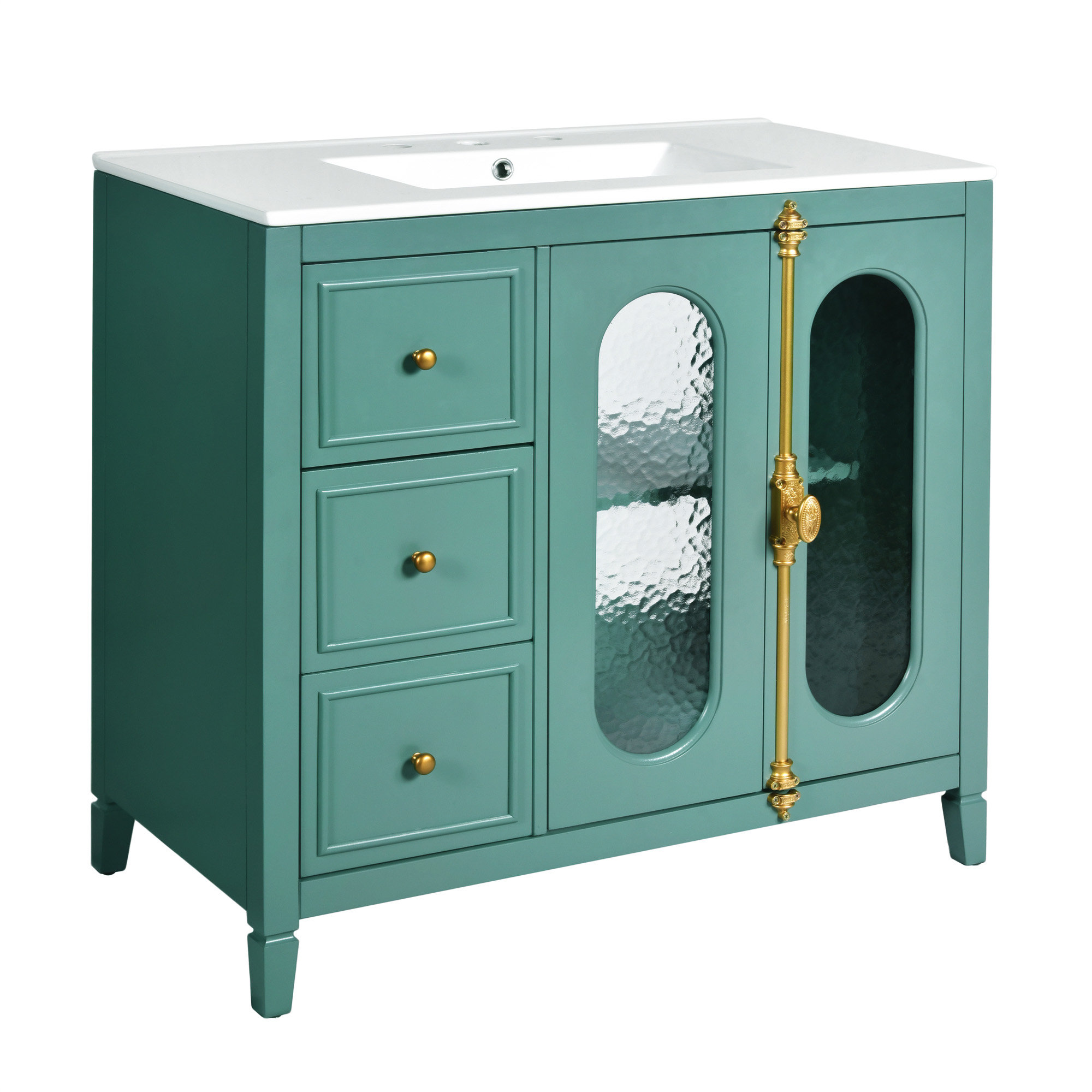 Charlton Home Bathroom Vanity With 2 Soft Close Doors - Wayfair Canada