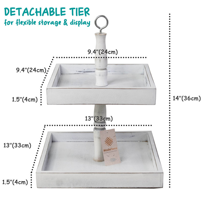 MADE TERRA 2 Tiered Stand | Wayfair