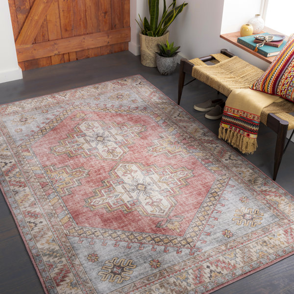 Langley Street Fleckenstein Oriental Red/Blue Area Rug & Reviews | Wayfair