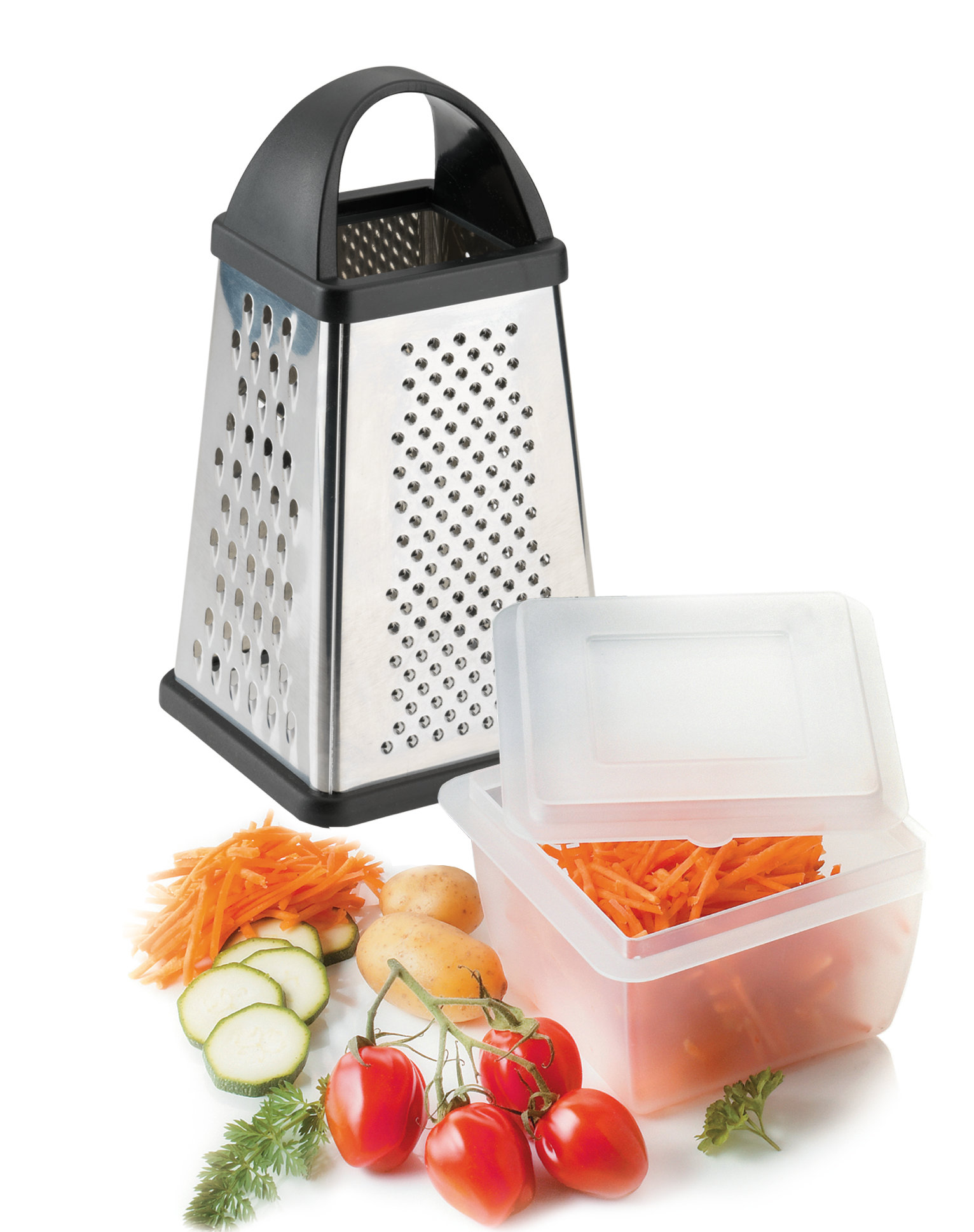 Westmark Stainless Steel Cheese Grater with Storage Container - Wayfair ...