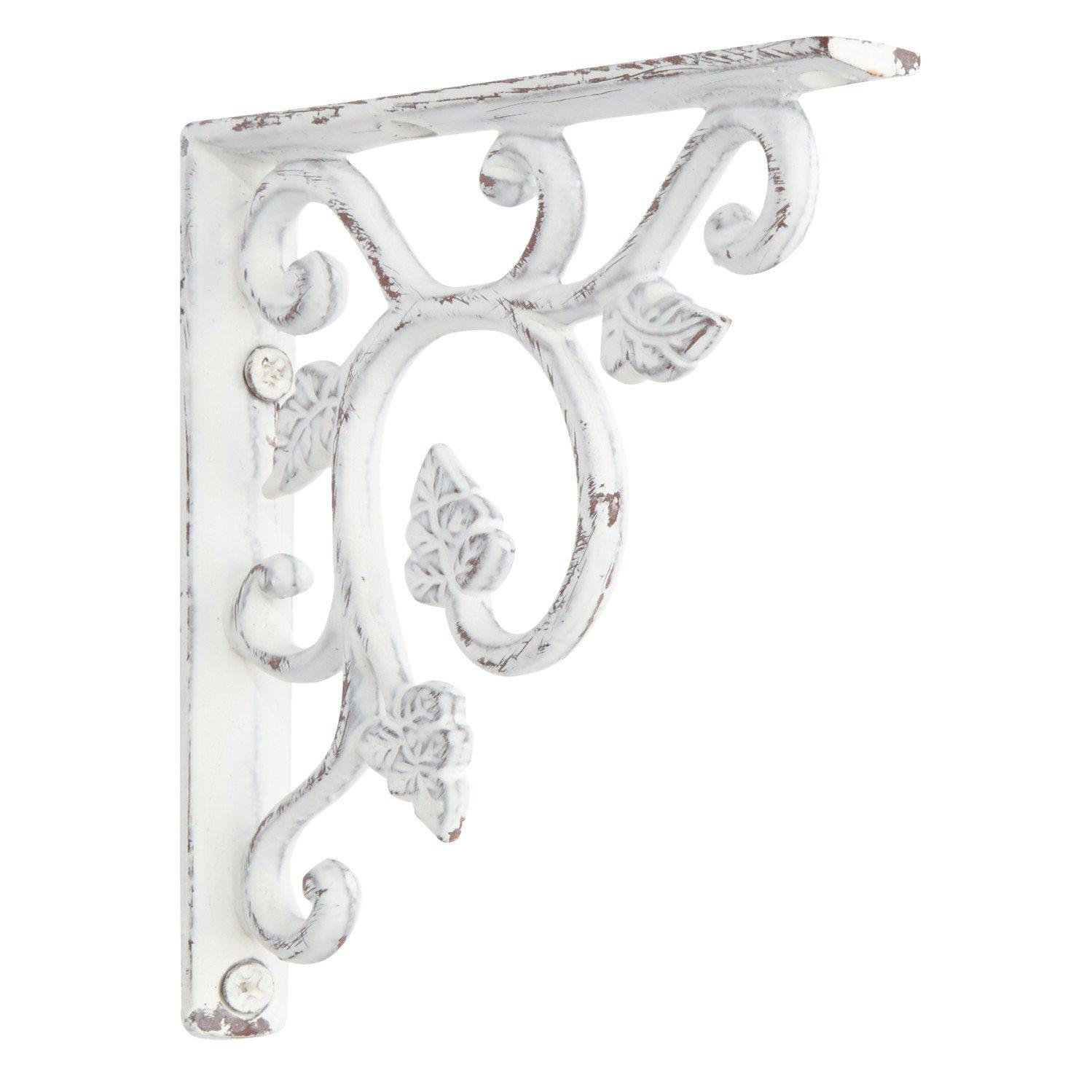 Signature Hardware Grape Leaves Iron Shelf Bracket | Wayfair