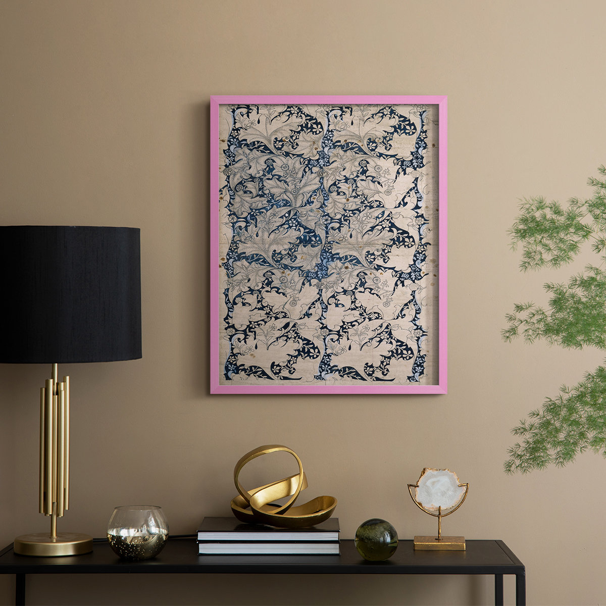 Red Barrel Studio® Vintage Abstract Print CXIV Framed Print - Solid ...