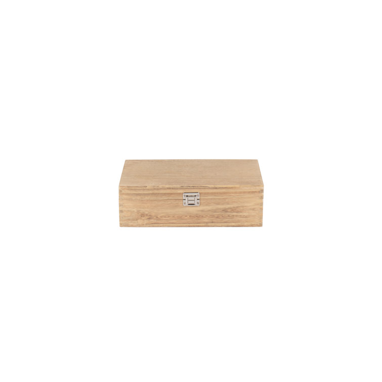 August Grove 2 Bottle Oak Effect Box | Wayfair.co.uk