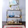 Mercer41 Yuma 33.99'' Glass Top Console Table | Wayfair