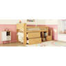 Latitude Run® Twin Size Loft Bed With Led, Drawers, Shelves, And Stairs ...