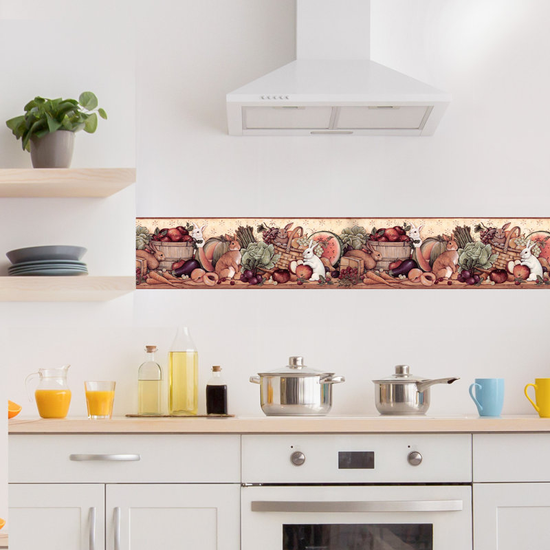 August Grove® Avemaria Rustic Farmhouse Kitchen Harvest Border | Wayfair