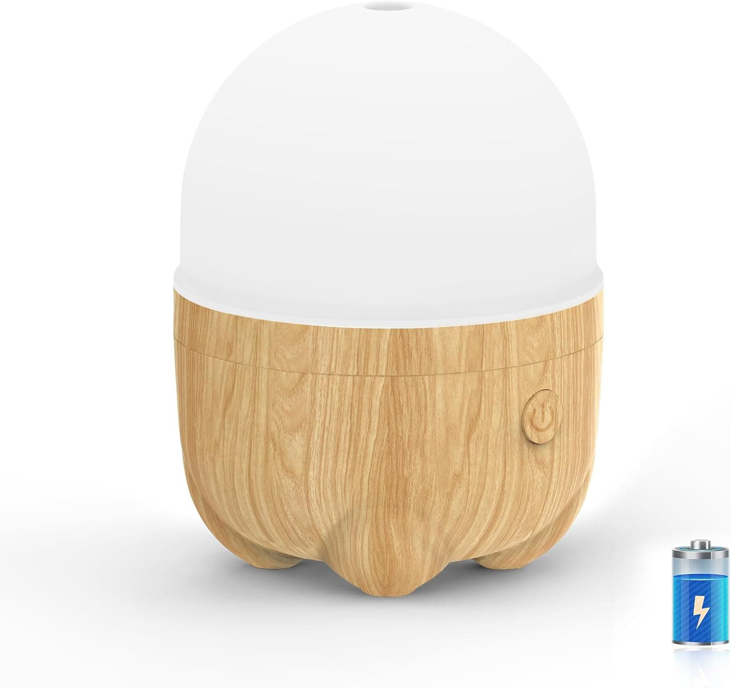 Brayden Studio 150ML Yellow Wood Rechargeable Battery - Operated ...