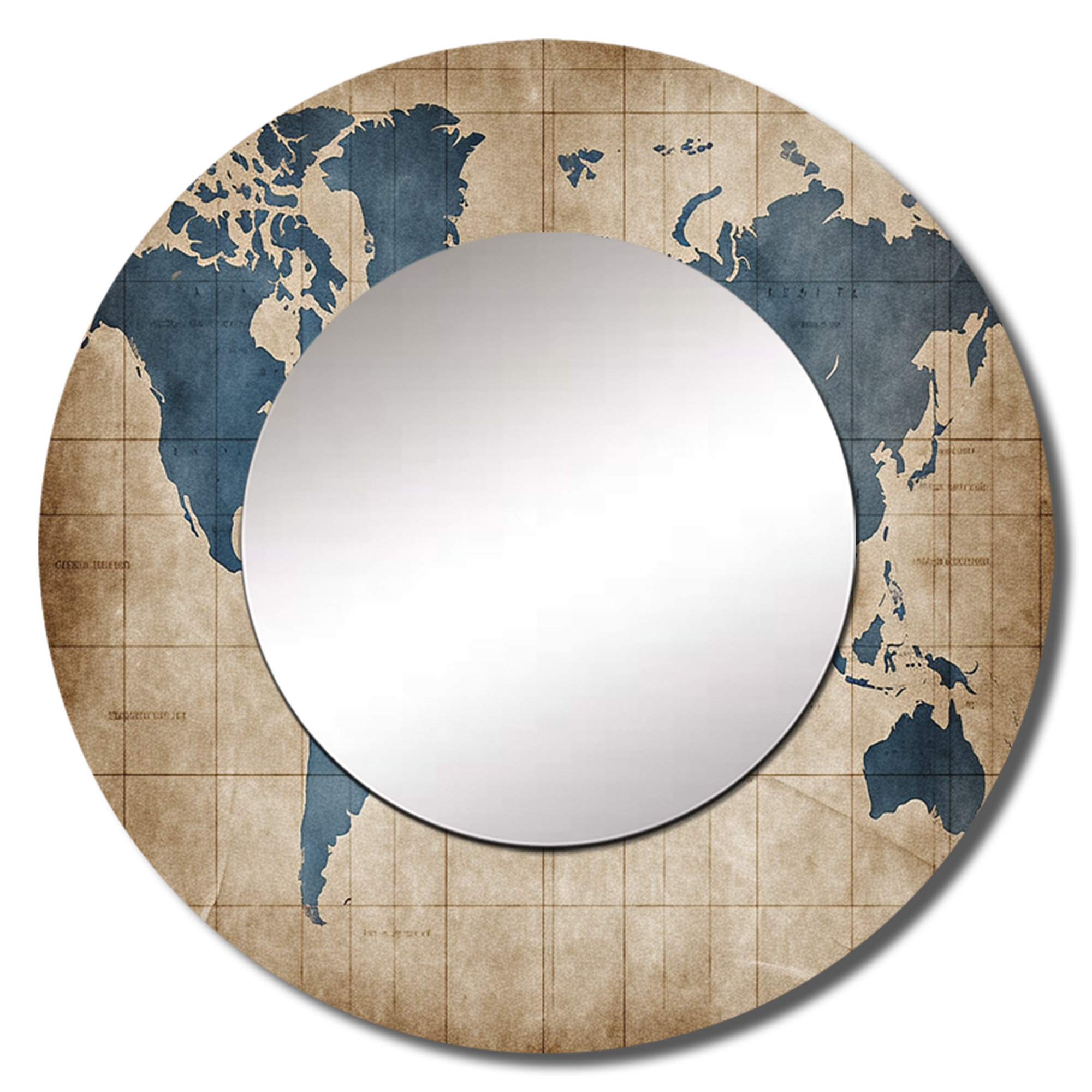 East Urban Home Shaneya Ancient Map of The World II - World Map ...