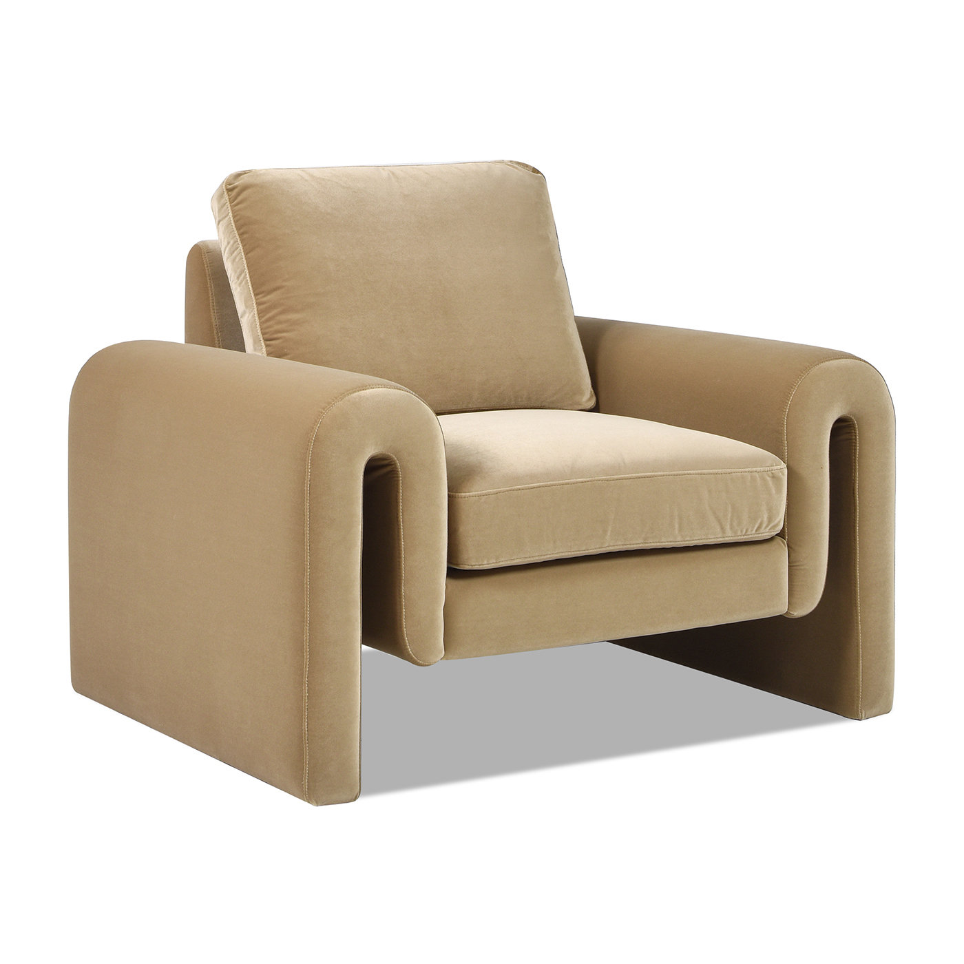 Mercer41 Silvo Slipcovered Velvet Armchair | Wayfair