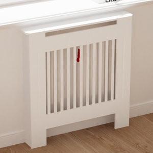 LUVODI Tall Vertical Slats Radiator Cover Wood Cabinet Modern Radiators ...