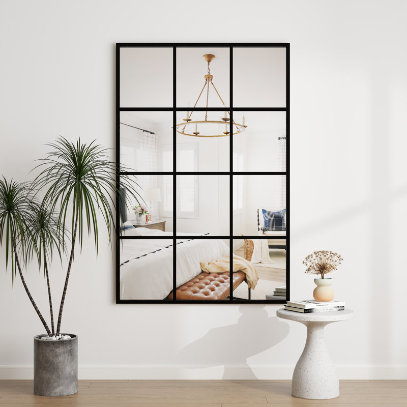 Ebern Designs Athreya 47''H Metal Wall Mirror & Reviews | Wayfair