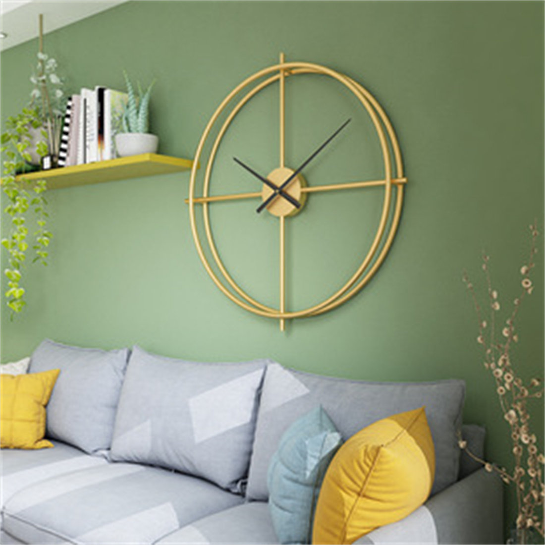WKING Boyida Modern Minimalist Wall Clock, Iron Crafted Elegant Design ...