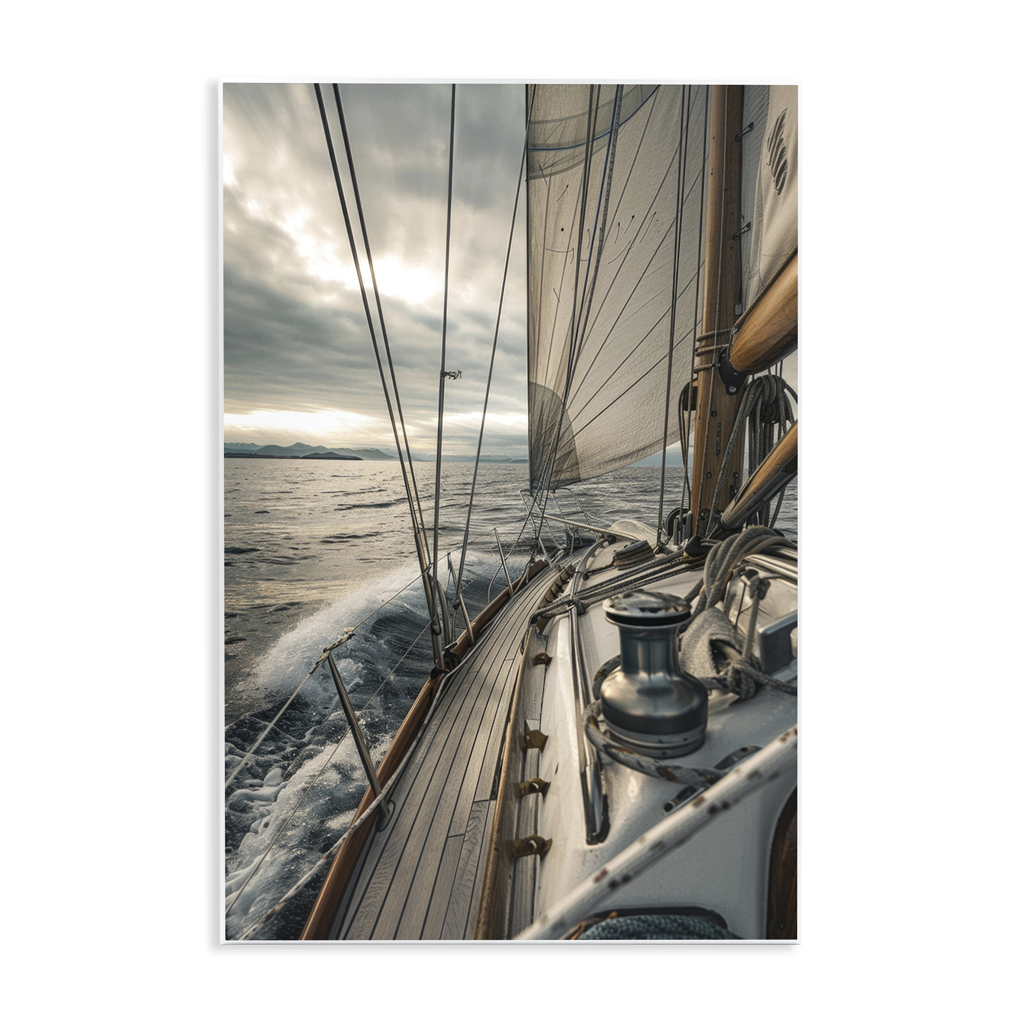 Winston Porter Sailing Boat Wake Waves Wall Plaque Art by LSR Design ...