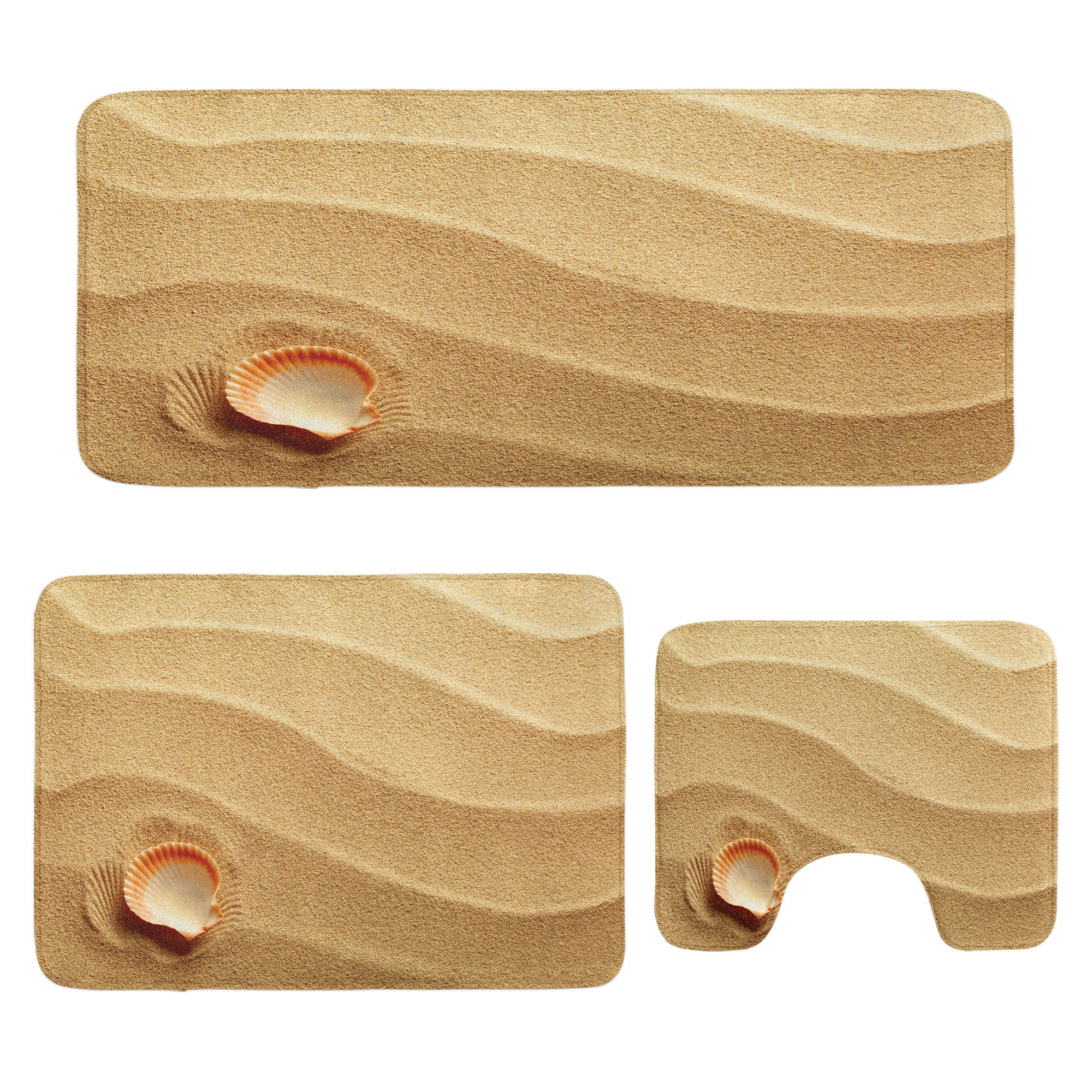 East Urban Home Animal Bathroom Rug Set 3 Pieces U-Shape & Rectangle ...