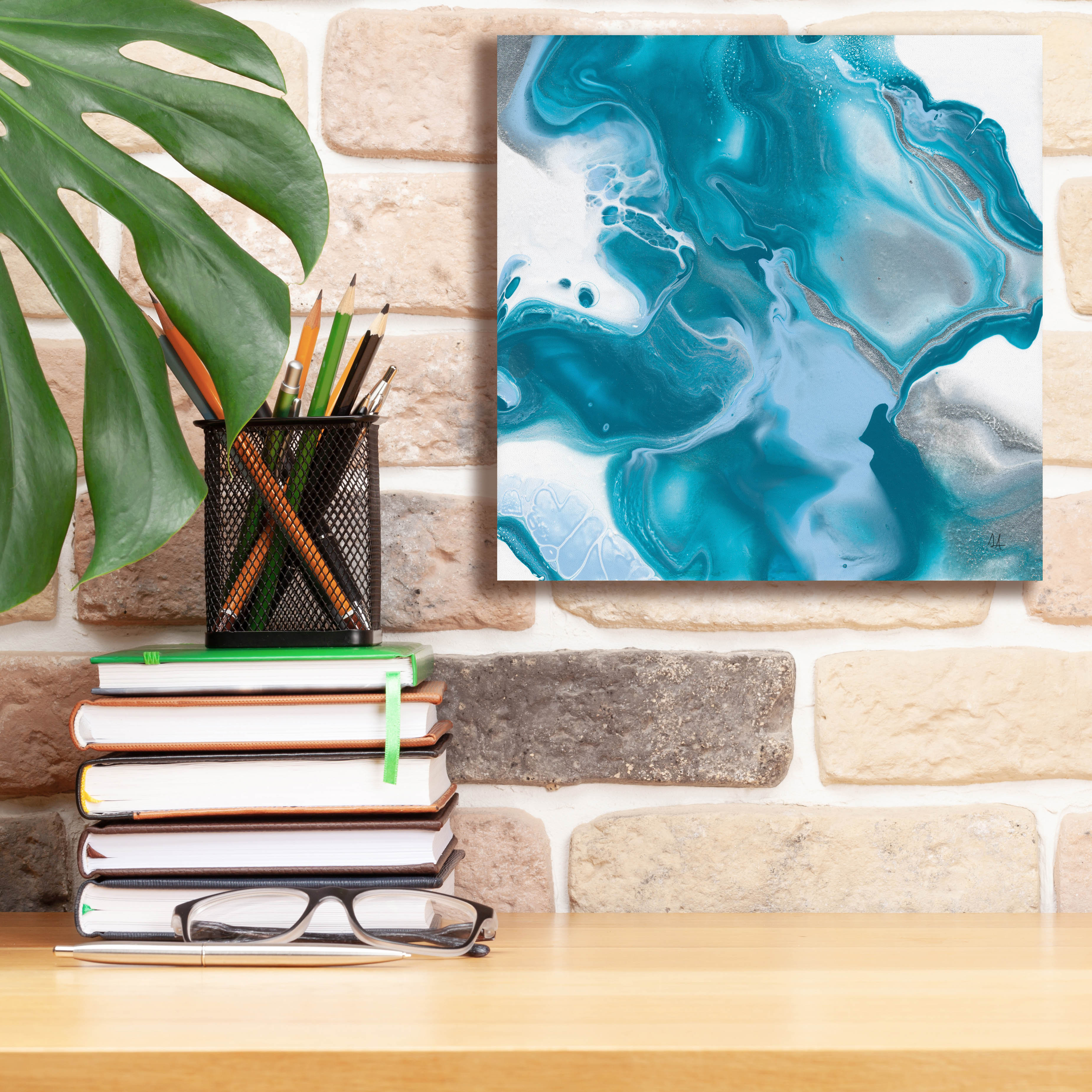 Wrought Studio™ Blue Lagoon 1' by Sarah Adams Canvas Wall Art | Wayfair