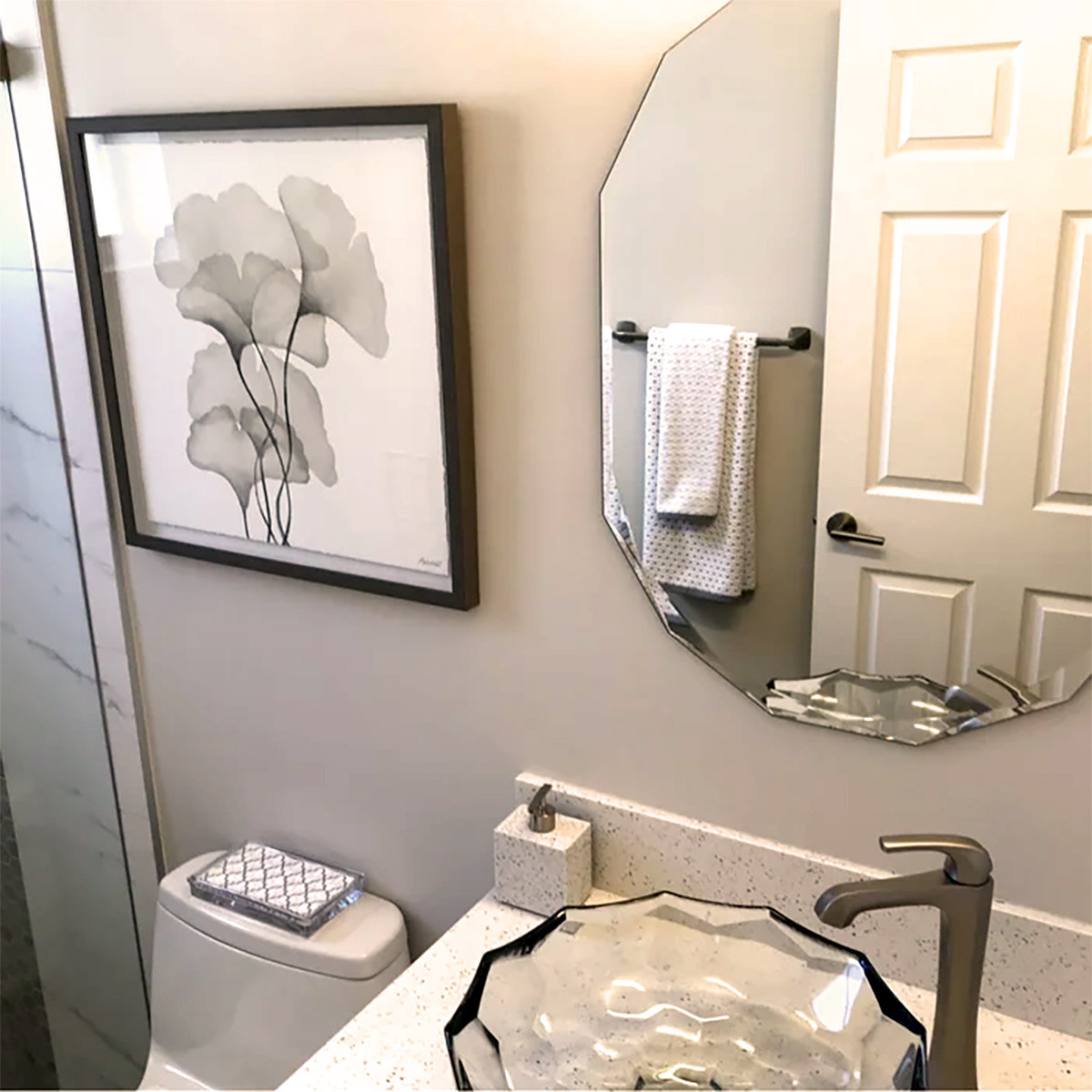 Mercer41 Traditional Frameless Diamond Vanity Wall Mirror & Reviews ...