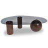 Wrought Studio™ Modern Triangular Coffee Table With Three Legs, Metal ...