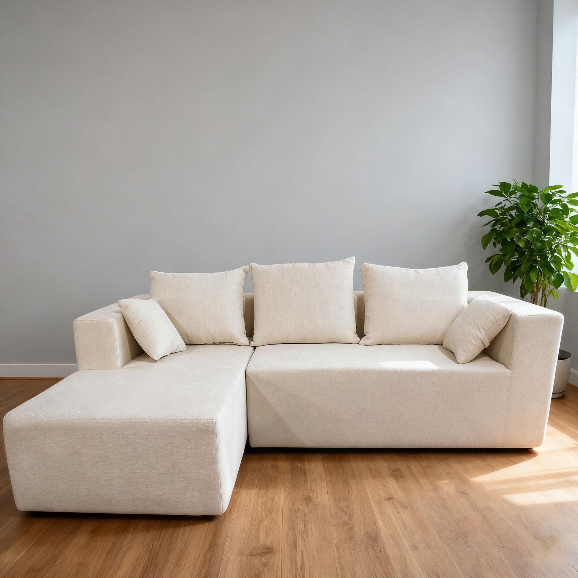 Ivy Bronx Combination Sofa And Sofa Bed On The Left Corner, Made Of ...
