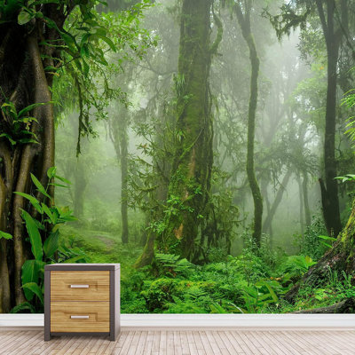 green wallpaper border