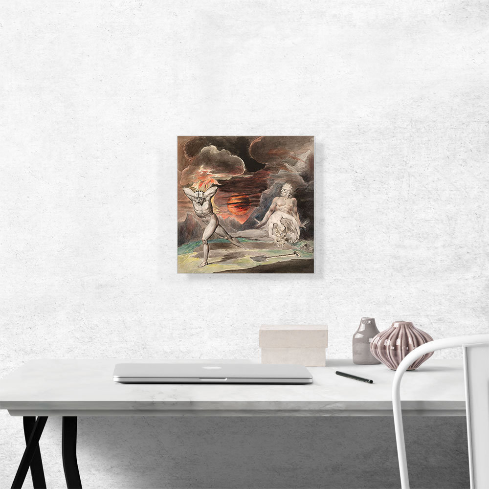 ARTCANVAS Cain Fleeing from the Wrath of God by William Blake - Wrapped ...