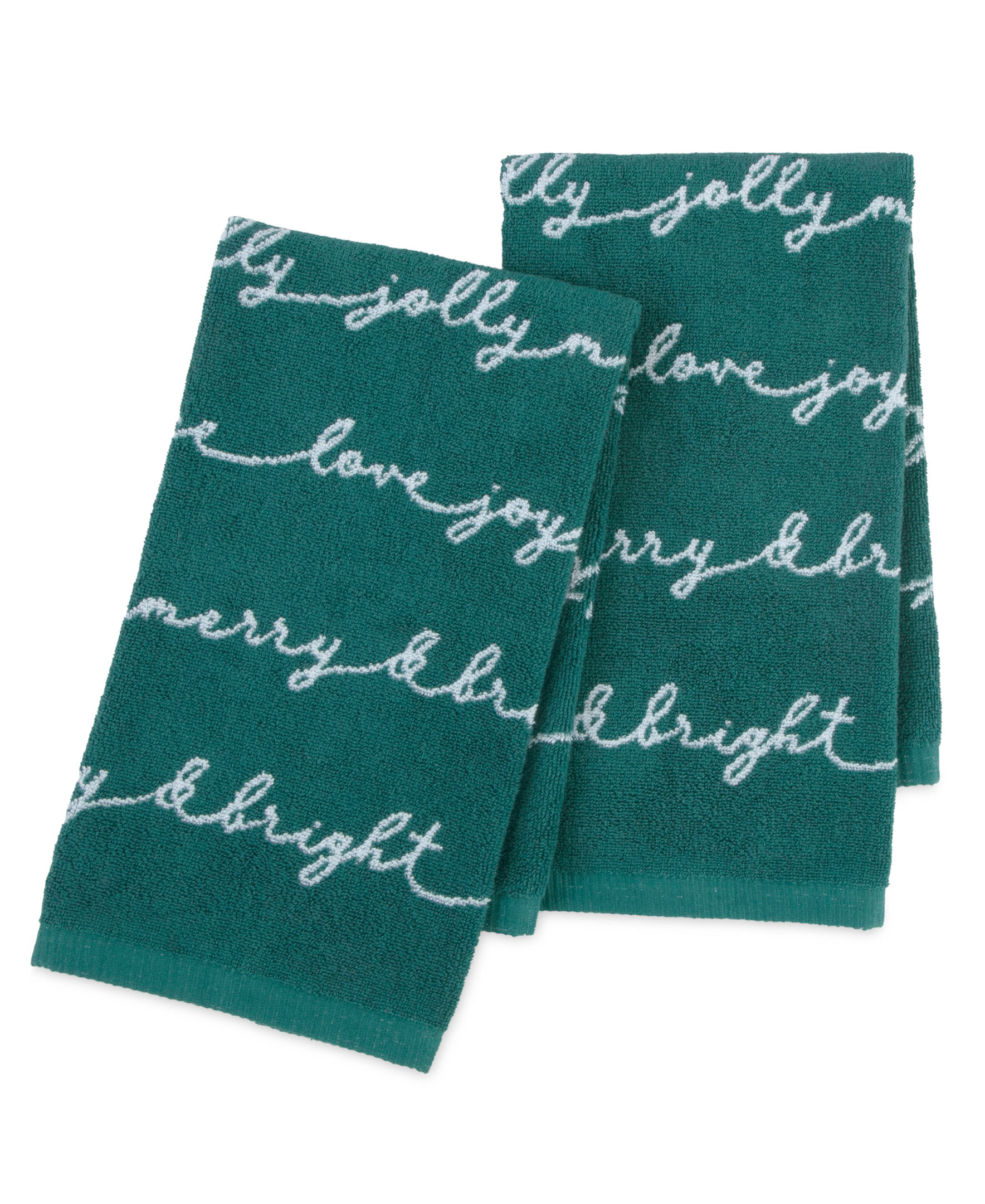 Martex Holiday Script 2-Pack Hand Towel Set | Wayfair
