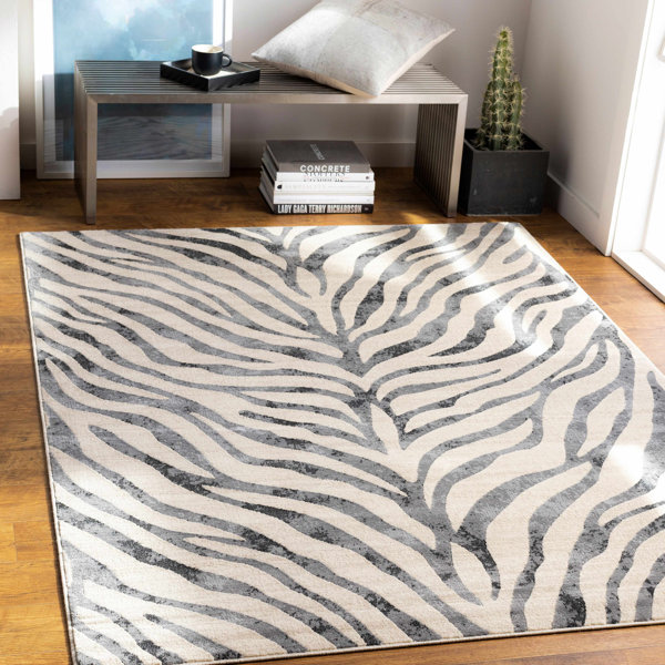 Willa Arlo Interiors Edsel Animal Print Taupe/Light Gray Area Rug ...