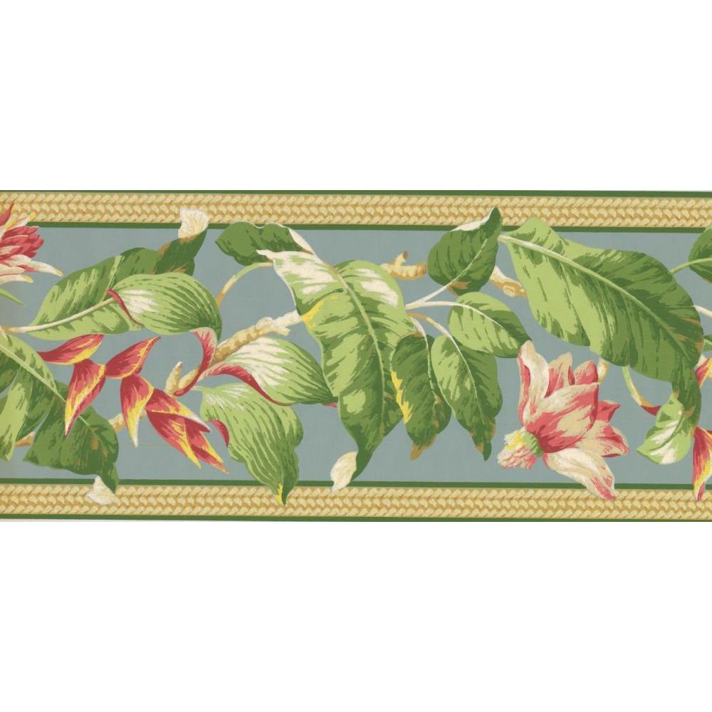 Fleur De Lis Living Avalynn Floral 15' L x 9" W Wallpaper Border | Wayfair