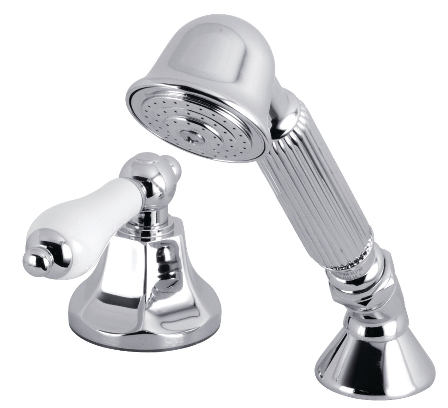 Kingston Brass Deck Mount Hand Shower with Diverter for Roman Tub ...